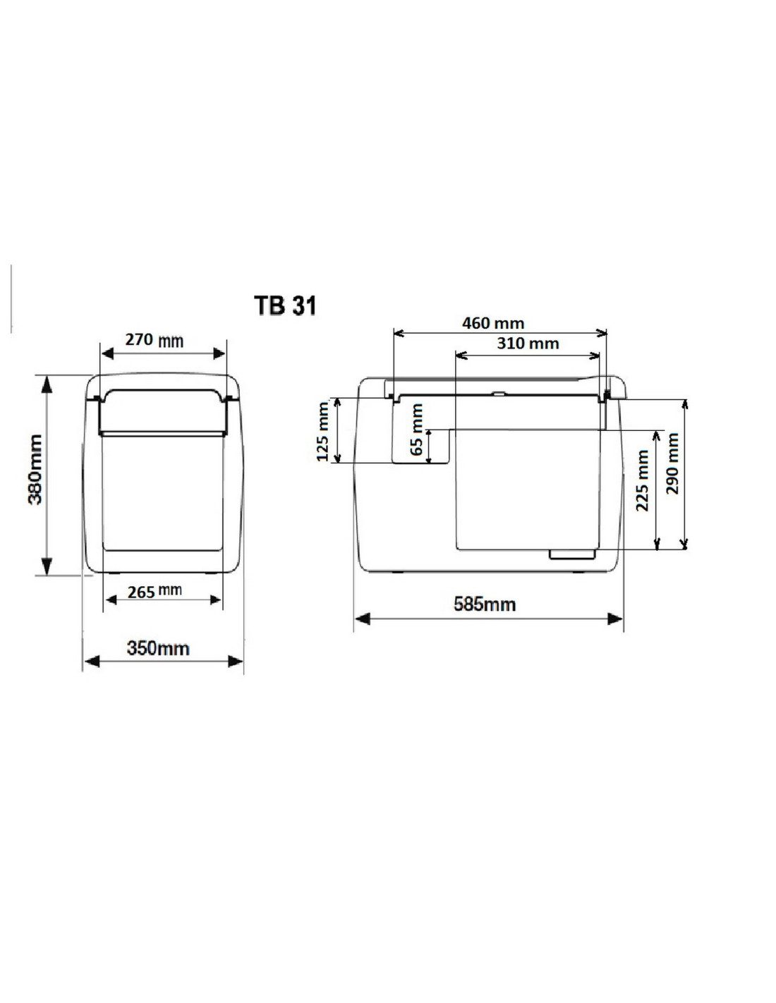 IndelB TB31.2 - Frigorífico Portátil con compresor y luz interior 30 L