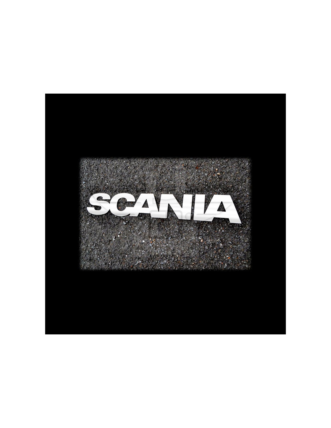 Logotipo De Scania De Acero Inoxidable Acero Inox. Prensado Letras